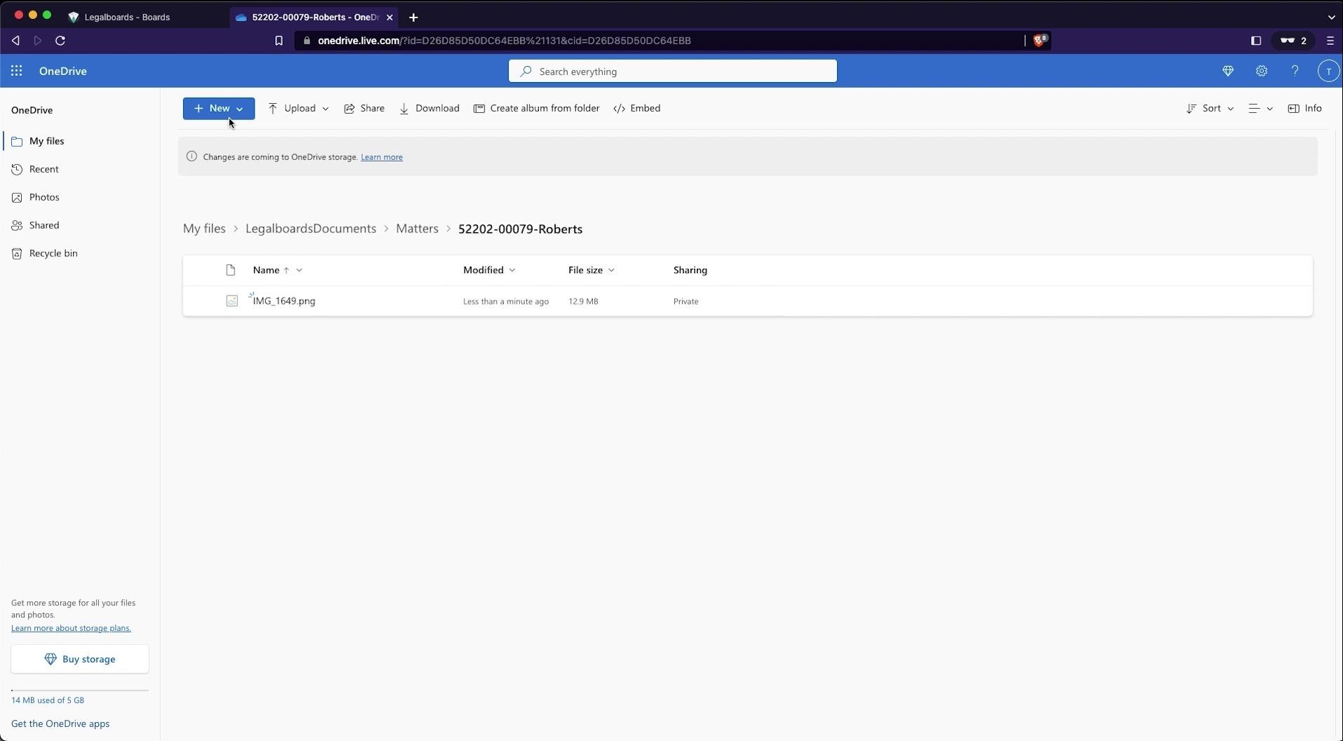 OneDrive Integration - Legalboards